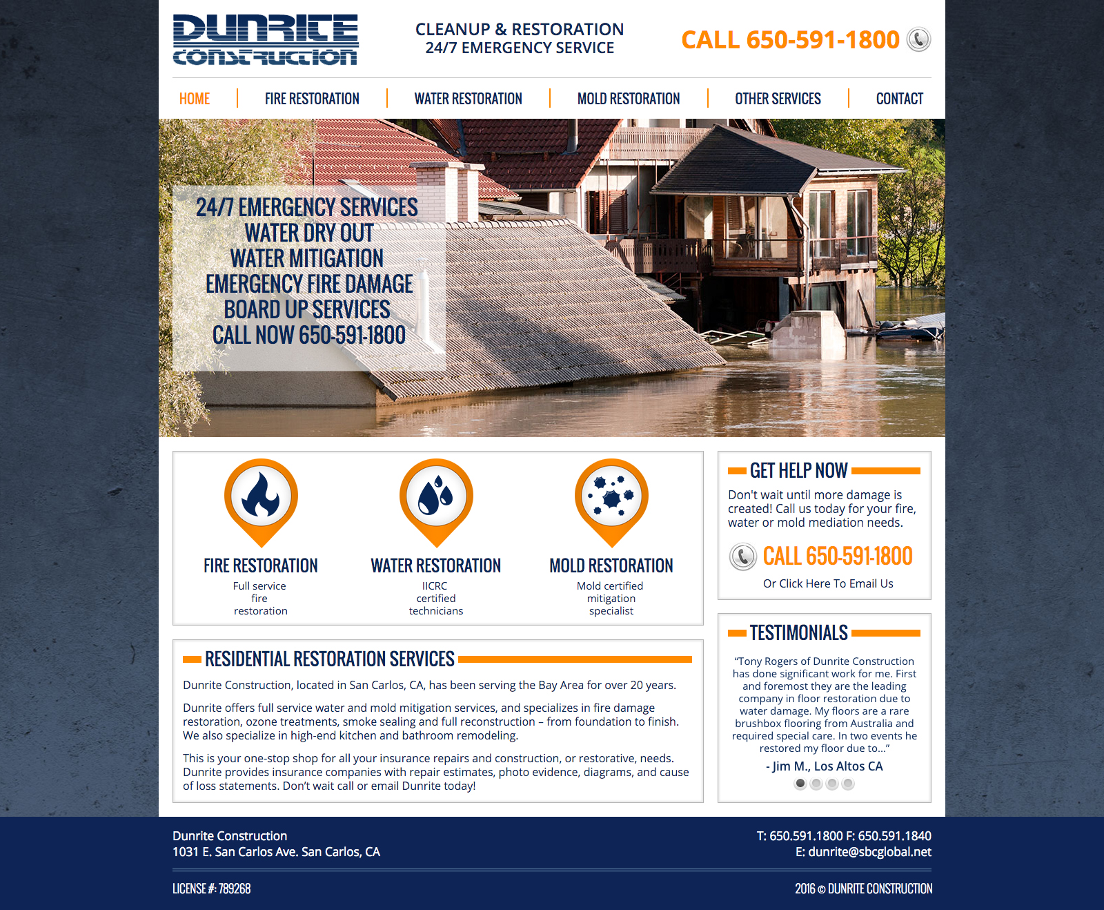 dunrite construction - Onpoint Web Design